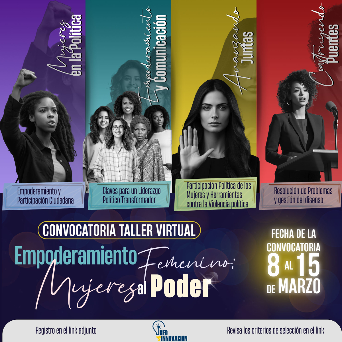 Taller Virtual Empoderamiento Femenino: Mujeres al Poder | Red Innovacion Taller Virtual Empoderamiento Femenino: Mujeres al Poder | Red Innovacion